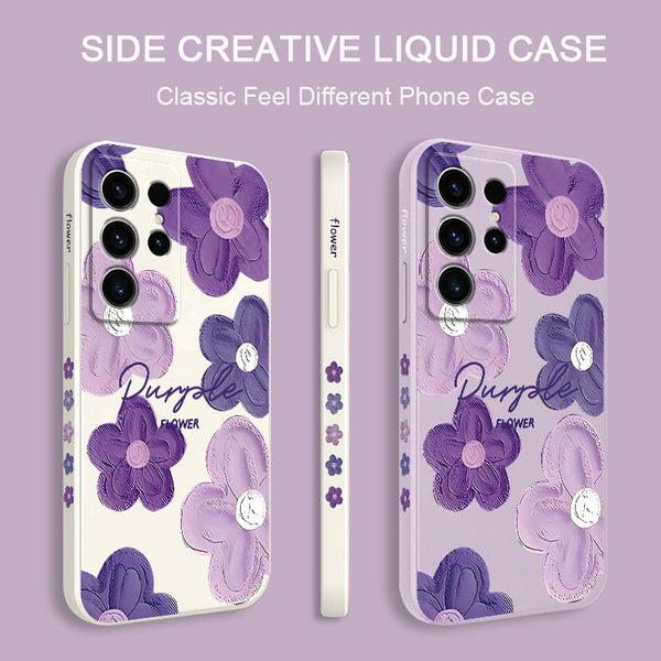 Purple Flower Phone Case For Samsung – coconuet